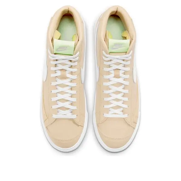 Nike Blazer Mid '77 High-top Sneakers - Creamyellow/white