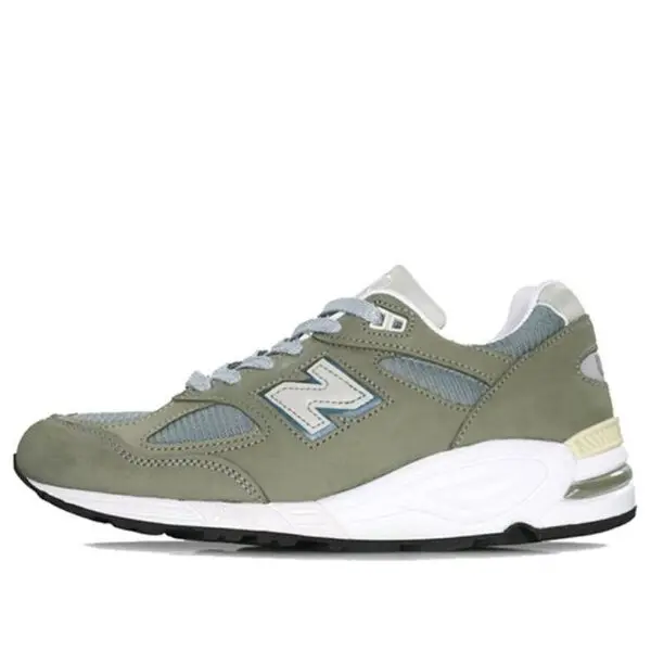 NEW BALANCE 990v2 Made In Usa Sneakers - Graygreen/blue