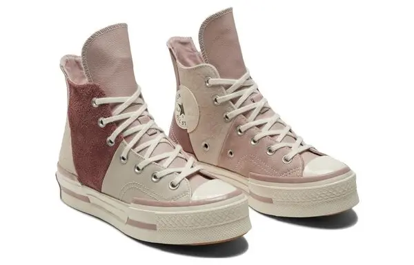 CONVERSE Chuck 70 Plus High Top Sneakers - Whitepurple