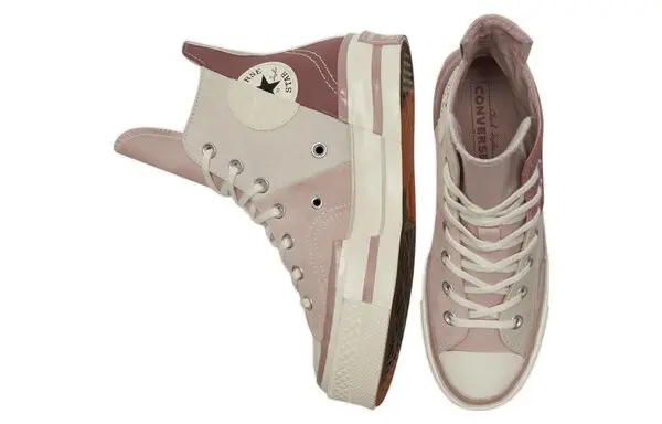 CONVERSE Chuck 70 Plus High Top Sneakers - Whitepurple