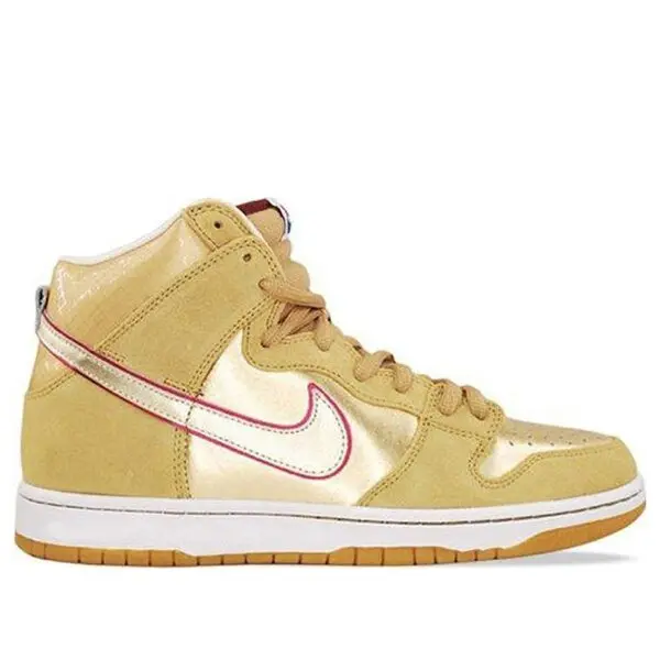 Nike Dunk High Premium 'koston' Sneakers - Gold/yellow/gold