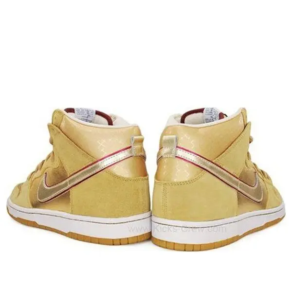 Nike Dunk High Premium 'koston' Sneakers - Gold/yellow/gold