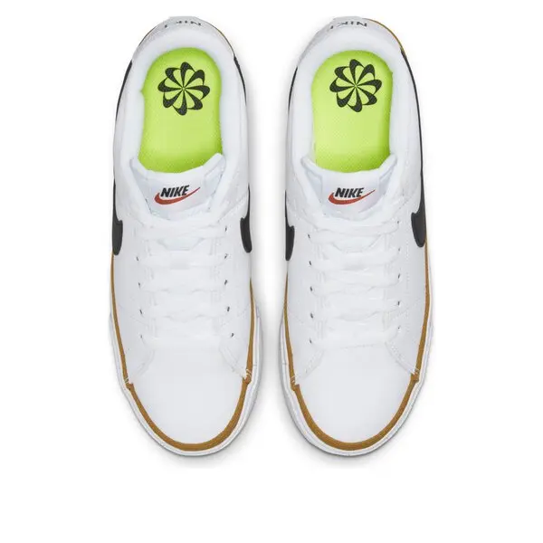 Nike Court Legacy Next Nature "white Desert Ochre - Black/white
