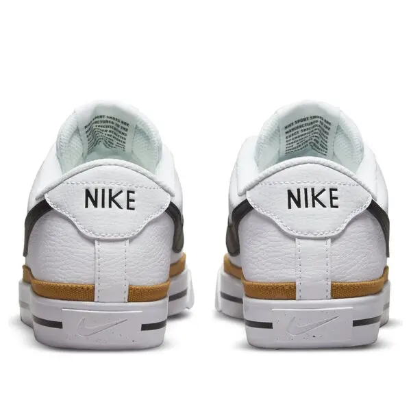 Nike Court Legacy Next Nature "white Desert Ochre - Black/white