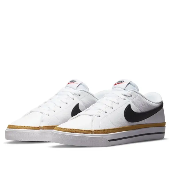Nike Court Legacy Next Nature "white Desert Ochre - Black/white