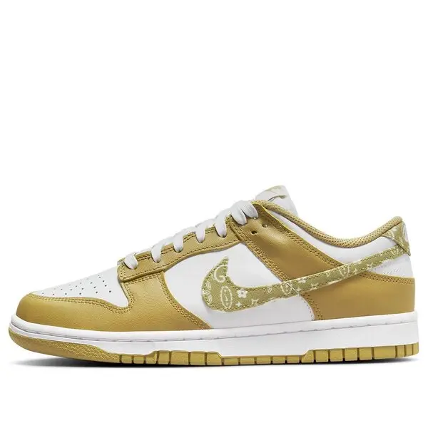 Nike Dunk Low Paisley Sneakers - White/yellow