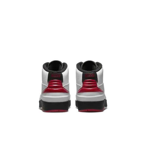 JORDAN 2 Retro High Top Sneakers - White/black/red