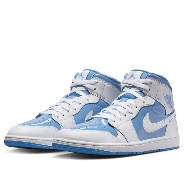JORDAN 1 Mid "legend Blue" Sneakers - White/legend Blue