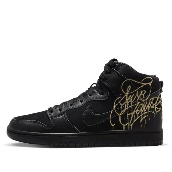 Nike X Faust Sb Dunk High - Black/gold