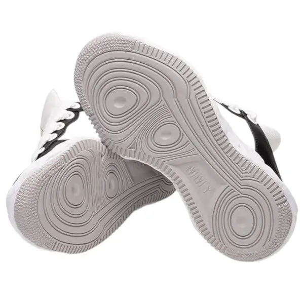 Mihara Yasuhiro Wayne Low Leather Puffer Sneakers - Black/white