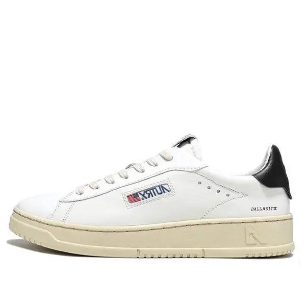 AUTRY Dallas Low Top Leather Sneakers - White/black