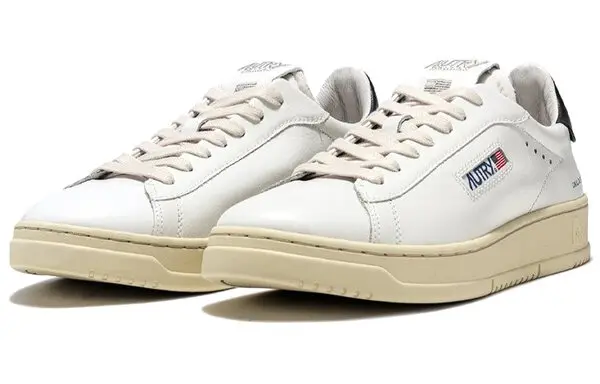 AUTRY Dallas Low Top Leather Sneakers - White/black