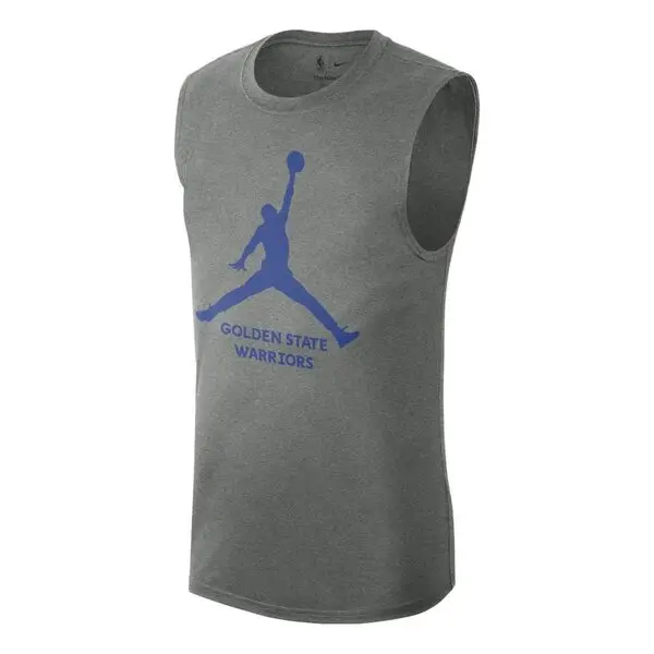JORDAN Logo X Nba Golden State Warriors Essential Tank - Grey/multi-color/gold