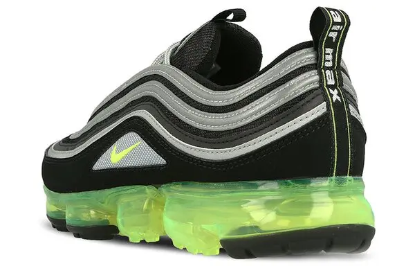 Nike Vapormax 97 "neon" Sneakers - Black/volt/metallic Silver
