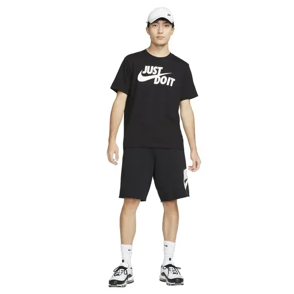 Nike Just Do It Swoosh T-shirt Asia Sizing 'black White