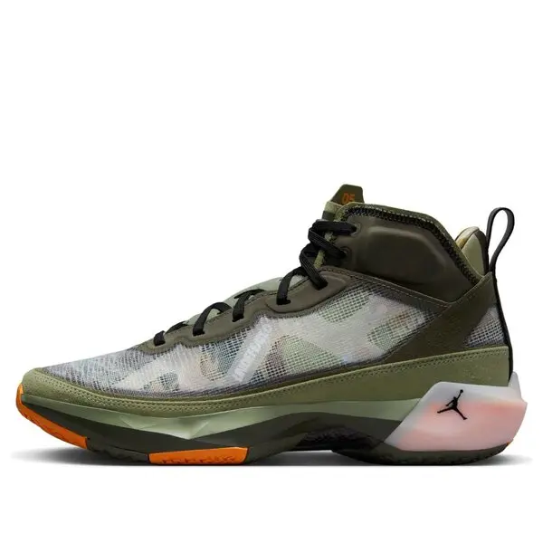 JORDAN 37 X Undefeated Sp 'flight Jacket - Olive/orange/khaki