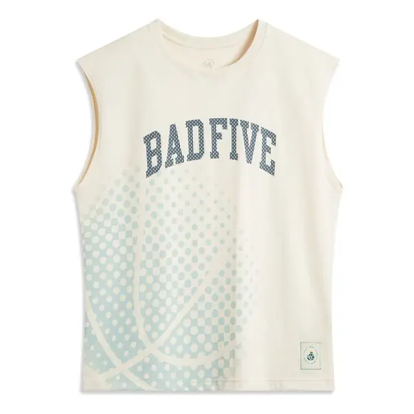 LI-NING Badfive Graphic Basketball Tank - Beige
