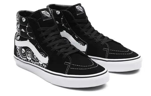 VANS Sk8-hi Bandana Sneakers - Black