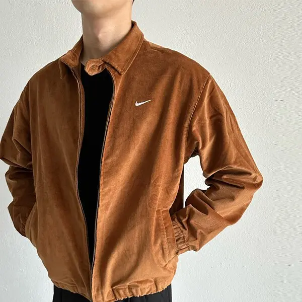 Nike Life Harrington Cord Jacket - Brown