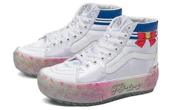 VANS Sailor Moon X Sk8-hi Stacked "pretty Guardian Silver" Sneakers