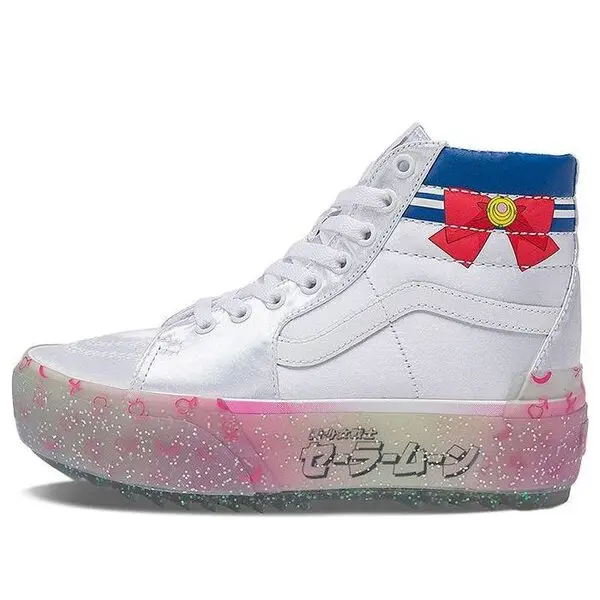 VANS Sailor Moon X Sk8-hi Stacked "pretty Guardian Silver" Sneakers - White