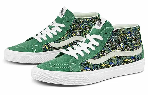 VANS Sk8-mid Reissue Paisley Sneakers - Green