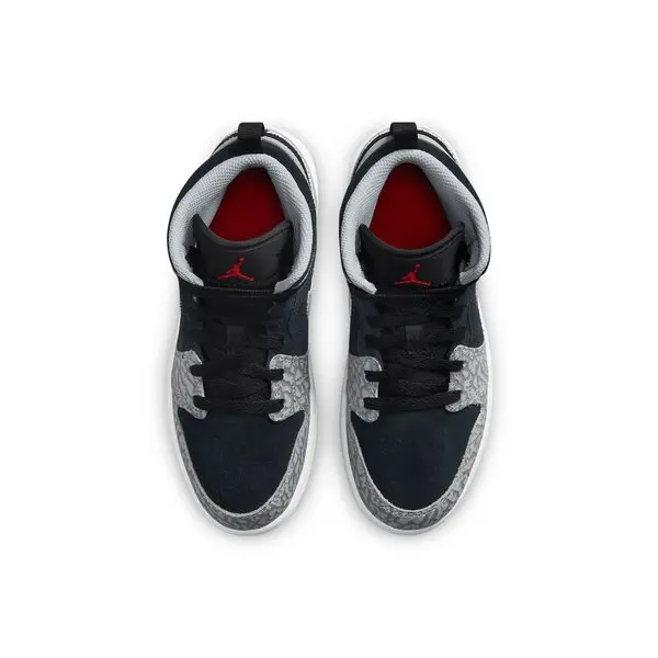JORDAN Air 1 Mid Se "elephant Toe" High Top Sneakers - Black/grey