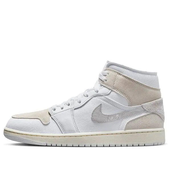 JORDAN 1 Mid Se Craft Sneakers - White/tech Grey/sail