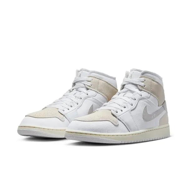 JORDAN 1 Mid Se Craft Sneakers - White/tech Grey/sail
