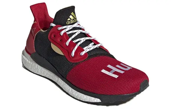 Adidas X Pharrell Solar Hu Glide St "chinese New Year" Sneakers - Red/core Black