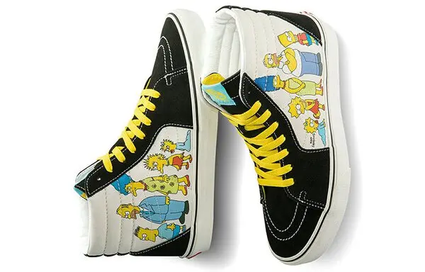VANS The Simpsons X Sk8-hi "simpsons Family 1987-2020" High-top Sneakers - White