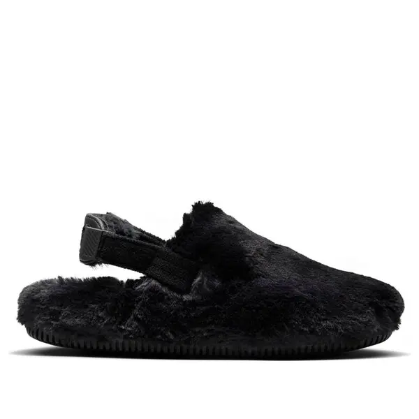 Nike Calm Mule Black Fur - Black/black