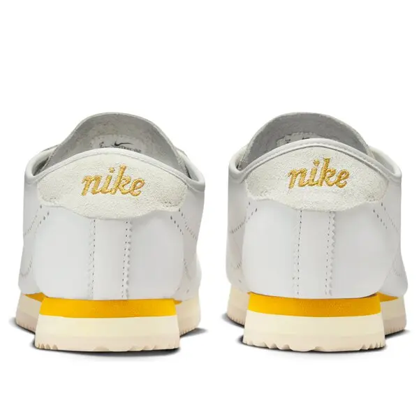 Nike Cortez Perforated Swoosh Sneakers - White/bronze/light Bone