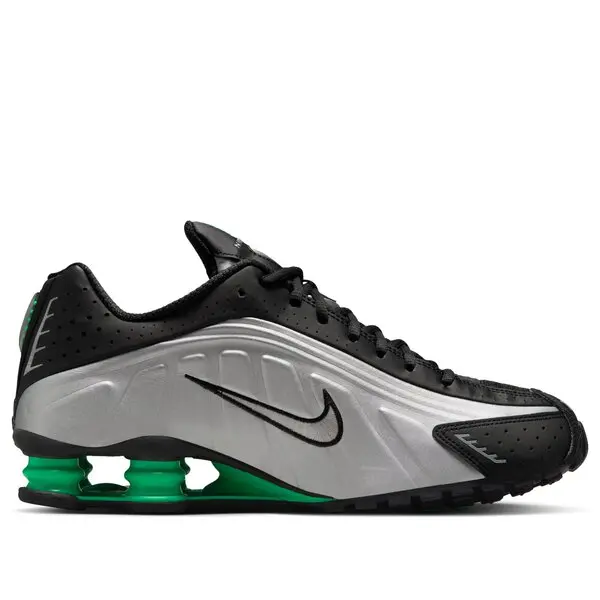Nike Shox R4 - Metallic Silver Green Shock