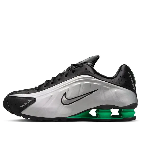 Nike Shox R4 - Metallic Silver Green Shock