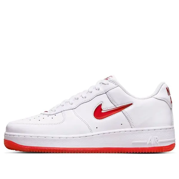 Nike Force 1 Low Athletic Sneakers - White/university Red