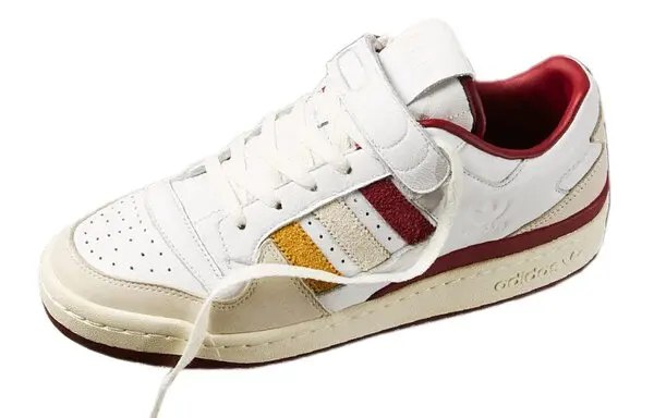 Adidas End. X Forum Low "varsity Burgundy - White/red/yellow