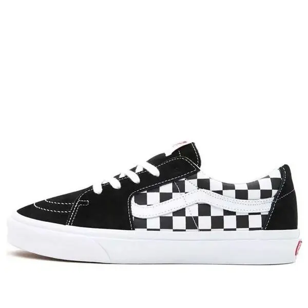 VANS Sk8-low Checkerboard Lace-up Sneakers - Black