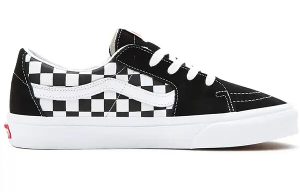 VANS Sk8-low Checkerboard Lace-up Sneakers - Black
