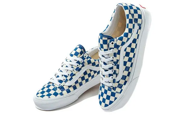 VANS Style 36 Checkerboard Sneakers - Blue/white