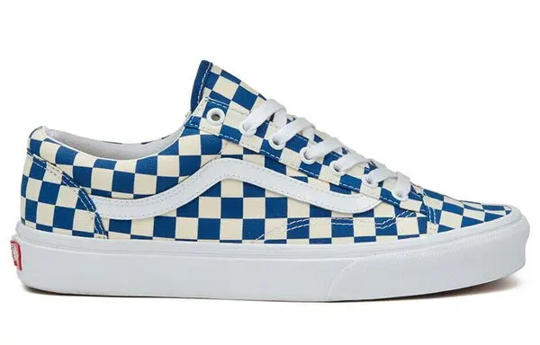 VANS Style 36 Checkerboard Sneakers - Blue/white