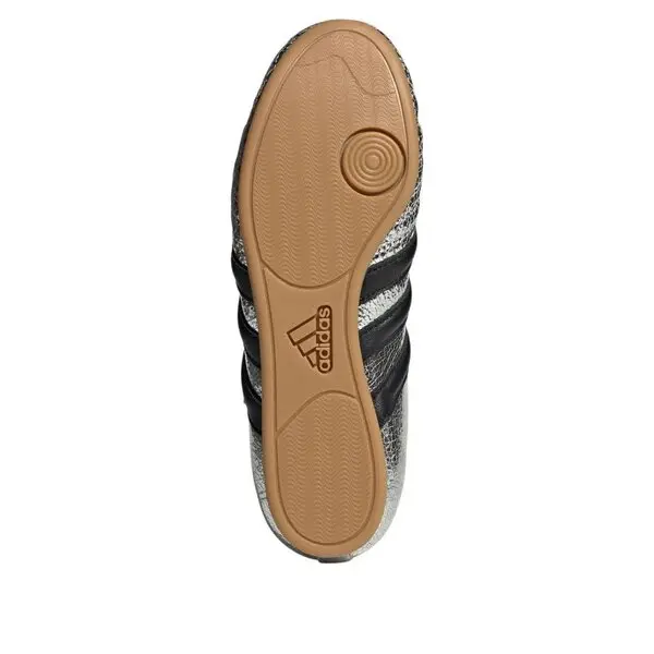 Adidas Taekwondo Metallic Silver Athletic Sneakers - Metallic Silver/black