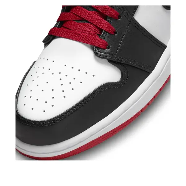 JORDAN 1 Mid Sneakers - Black/white/red