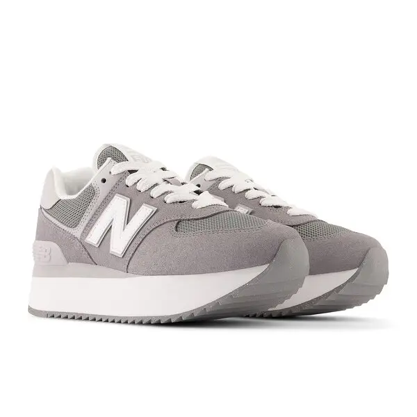 NEW BALANCE 574+ Platform Sneakers - Gray