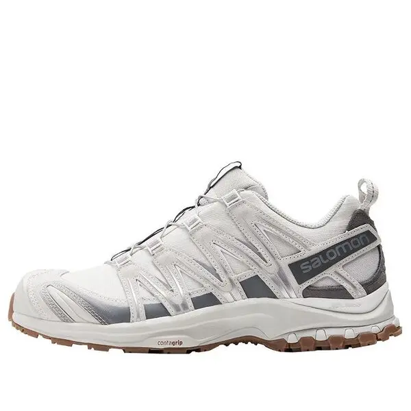 SALOMON Xa Pro 3d Suede Grey Sneakers - White/gray