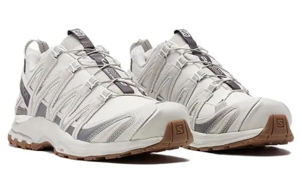 SALOMON Xa Pro 3d Suede Grey Sneakers - White/gray