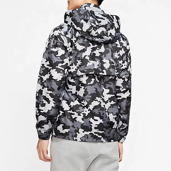 Nike Camouflage Pattern Hooded Zipper Jacket