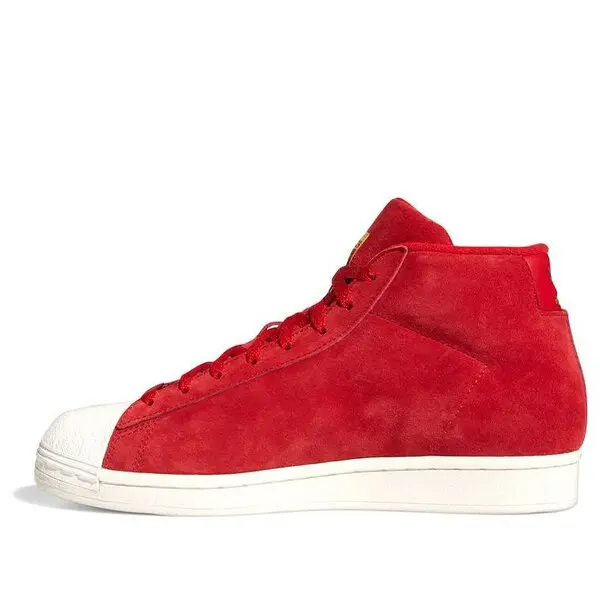 Adidas Pro Model 'chicago' High Top Sneakers - Red
