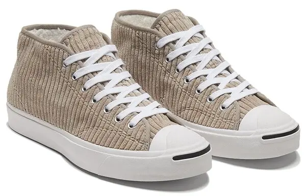 CONVERSE Jack Purcell Mid Corduroy Sneakers - Khaki