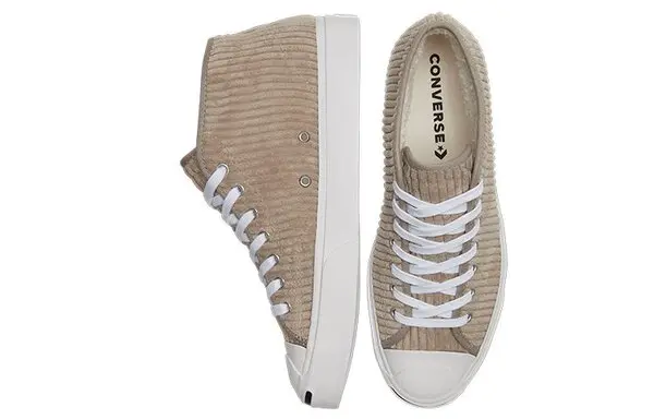CONVERSE Jack Purcell Mid Corduroy Sneakers - Khaki